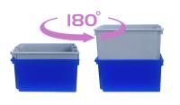 China soda bottle plastic stacking crates  Plastic Moving Boxes 600x395x300mm for sale