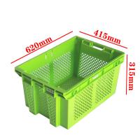 China Handle PP Plastic Turnover Box Nesting Stacking Storage Nesting Crates Plastic Bin for sale