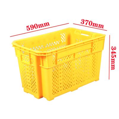 China Lebensmittel Plastikkorb Lagerkiste Stapelbare Umzugskiste Plastikfruchtkiste 590x370x345mm for sale