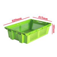 China Practical Nestable Plastic Crate Storage And Transportation Stackable Turnover Moving Box for sale