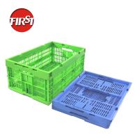 China Durable Plastic Crate with Stackable and Foldable Design External Size 600*400*255mm for sale