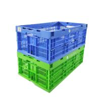China Durable Plastic Crate with Stackable and Foldable Design External Size 600*400*255mm for sale