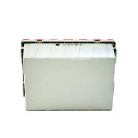 China Maximize Storage Space with Industrial Plastic Moving Crates and Nesting Attached Lids for sale