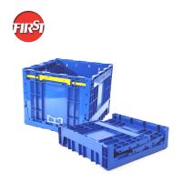 China Foldable Crate Logistics Warehousing Storage Collapsible Container Stackable Moving Box for sale