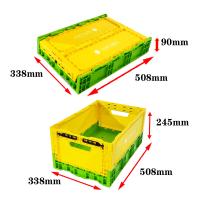 China 29L Collapsible Plastic Crates Stackable Moving Boxes For Storage for sale