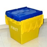 China Plastic Storage Heavy Duty stacking and nesting Crates   67L for sale