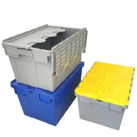 China Plastic Storage Heavy Duty stacking and nesting Crates   67L for sale