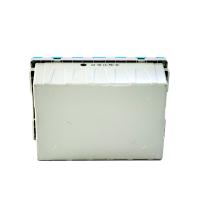 China Food Plastic Stackable Moving Crates Container With Lid For Storage 600x400x315mm for sale