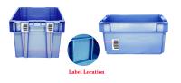 China 600*300mm Nestable And Stackable Plastic Crate  Storage Plastic Moving Heavy Duty Container for sale