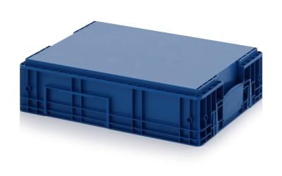 China Plastic VDA Container Crate  Stackable Automotive Supply Chain 600*400*147mm Turnover Box Storage for sale
