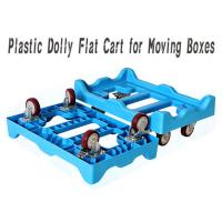 China Logistics Stackable Moving Crates Plastic Container Dolly Cart for sale