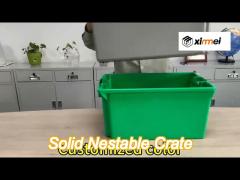 600x400x300mm plastic storage crates rectangular solid nestable crate moving turnovertotes