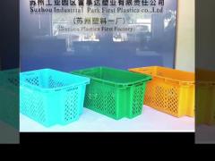 NO Opvouwbaar gaas Plastic omzet krat opslag Transportgoederen 545x345x250mm