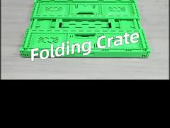 600x400x180mm Caja de almacenamiento de plástico plegable Embalaje reutilizable Verde plegable