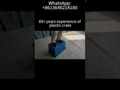 stackable storage nesting plastic crate attached lid container moving box