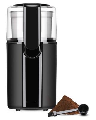 China AiXTHM Burr Coffee Grinder Electric Coffee Bean Grinder Electric Nut Grinder with 1 Removable Stainless Steel Bowl Black for sale
