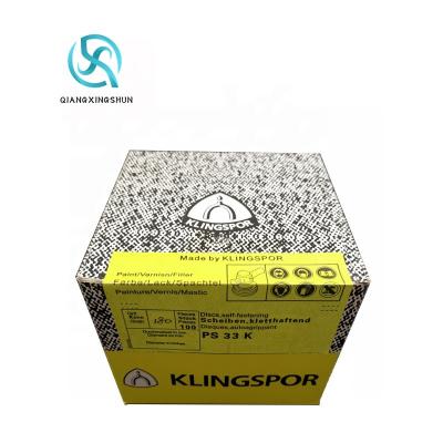 China Gold paper Yellow automotive sandpaper klingspor sanding disc for paint for sale