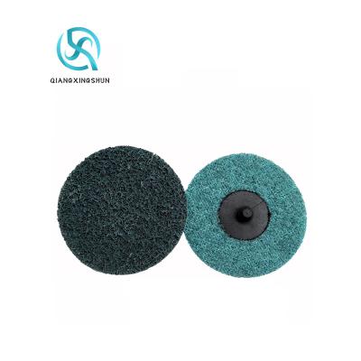 China 2 inch Fine Grade SC Non Woven Disc Brown Surface Conditioning Roll Lock Disc for sale