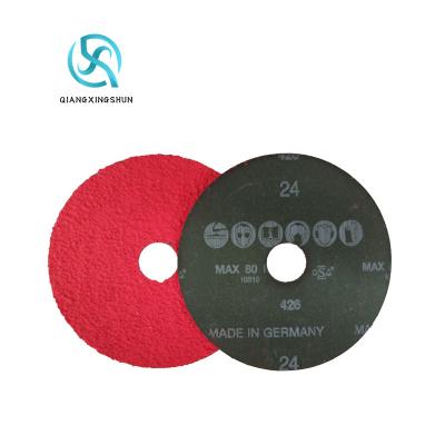 China High Quality Aluminum Oxide P24  Ceramic Sanding Resin Bond Resin Carbon Abrasive Fiber Disc for sale
