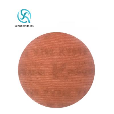 China Customized Fluff Backing Wood and Auto Polishing Taiwan Kingdom Abrasive mesh sanding paper disc for sale
