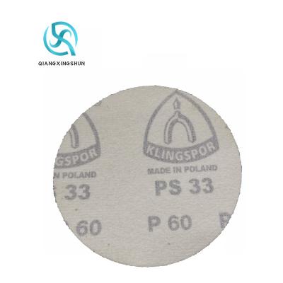 China Klingspor PS 73 W B Weight Film Paper Backed Car Paint Wood and Plastic Used Abrasive Sand Disc for sale