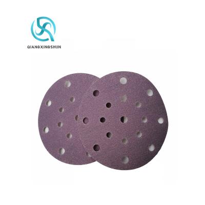 China Abrasive disc manufacturers 6 inch purple automotive sanding disc for car polishing for sale