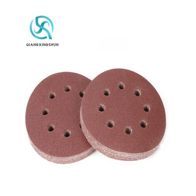 China P80 150mm hook and loop 125mm Drywall Sanding Disc for Wood Metal Iron Polishing for sale