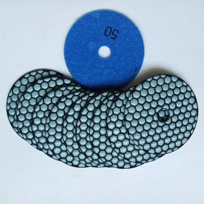 China Diamond Polishing Pads 4 inch Wet/Dry  Granite Stone Concrete Marble for sale