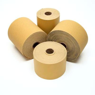 China 3M  216U Gold Yellow Sanding Disc Roll With Sticky Or Hook and Loop for sale