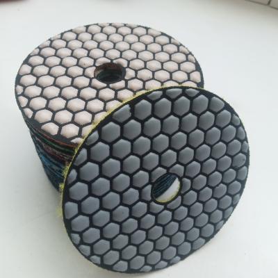 China Wet and Dry Flexible Resin Diamond Floor Polishing Pads For Marble for sale