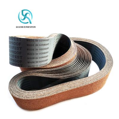 China Klingspor Factory Customized Cork Grain Abrasive Sand Belt For Polishing Glass and Stone for sale