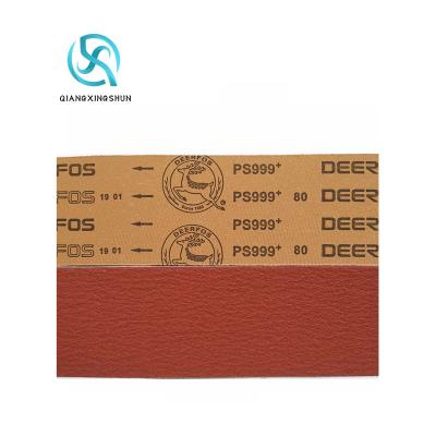 China Customized PS999  Red Ceramic Premium Aluminum-Oxide Sanding Abrasive Belt for sale