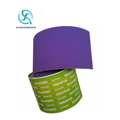 China High Performance Bora-7 Heavy Metal Ceramic Polyester Wide Cloth Belt Abrasive Belt Type Sanding Belt for sale