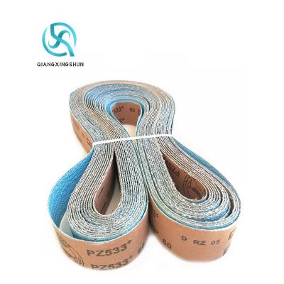 China High efficiency pz533 zirconia abrasive belt sanding belt for sale