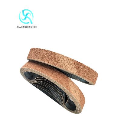 China High Quality Customized Klingspor CS 322 X Mirror Finishing Abrasive Cork Sanding Belt For Glass Polishing for sale