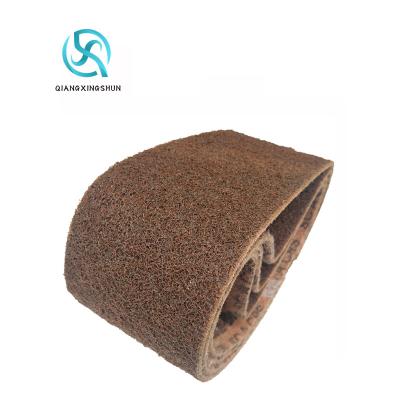 China 3M Brown Coarse Nylon Film Backed Non-woven Sanding Abrasive Belt for sale