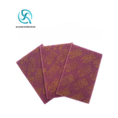 China High-performance 6''X9'' 3m 7447 7440 non woven Abrasive scouring pads for grinding for sale