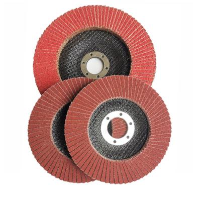 China Flap Discs 4.5 6Grit Josili Disc 125Mm Glass Edge Xtra Power Flexible Konner Grinding Wheel Plastic Backing Zirconium for sale
