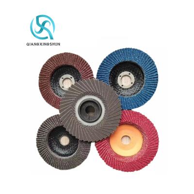 China Free Sample Manufacture Polishing T27 Calcined Aluminium Oxide  Alox Ceramic T29 Flexible 125 Abrasive Flap Disc for sale