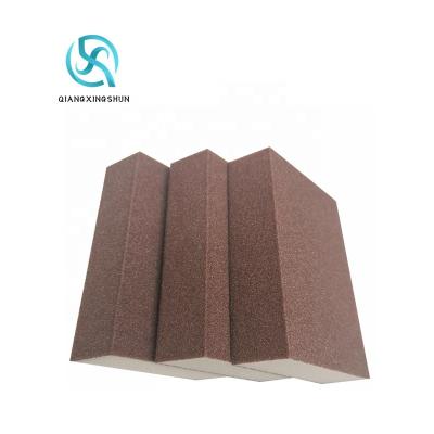 China Aluminium Oxide Sanding Hand Hold Block Fine Medium Grit Drywall Sanding Sponge Block for sale