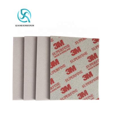 China 139mm x 114mm 2600 2601 2602 Drywall Foam Sandpaper Pad Abrasive 3M for sale