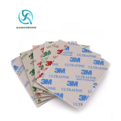 China 3M Softback Aluminum Oxide Abrasive Sanding Sponge Pad 114*139mm for sale