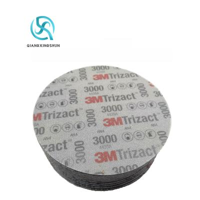 China 152mm 443SA P3000 Abrasive Pre-paint Foam Sanding Blending Disc For Automobile Fine Finishing for sale