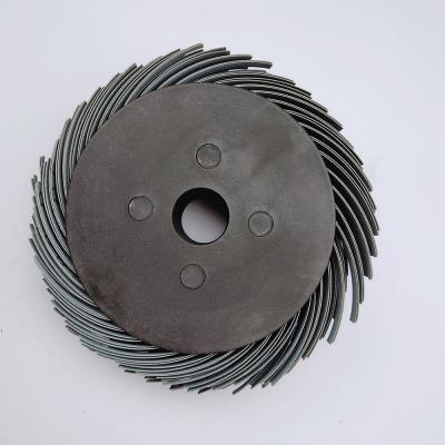 China emery Cloth Wire flap Wheel for buff metal wood stainless steel for sale