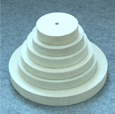 China Customized Size Lamb Wool Felt Polishing Wheel Buffing Pad For Metal Mirror Finishing for sale