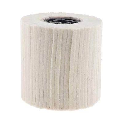 China Wool Felt Wire Drawing Wheel Buffer Wheel Buffing Drum Mirror Burnishing Polishing Brush for Rust Dust Removal Jewelry Glass for sale