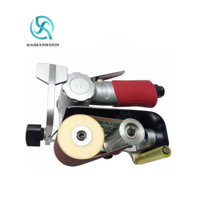 China Hand hold 60 * 260 mm Tank Industrial air Belt sander grinder machine for wood metal for sale