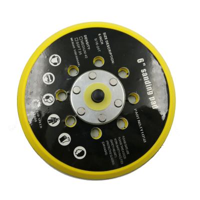 China 6Inch 17-Hole Hook and Loop Dust Free Sanding Pad for sale