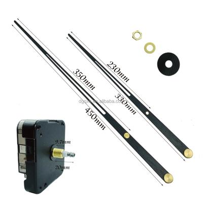 China Special painted black walnut wood pointer clock movement accessories for sale