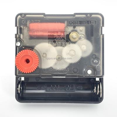 China High Grade Noiseless Quartz Clock Movement with Black Knob Silent Sweep Clock Mechanism for sale